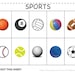SPORTS Balls MATCHING, Toddler INSTANT Download, Easy on Printer, Learn ...