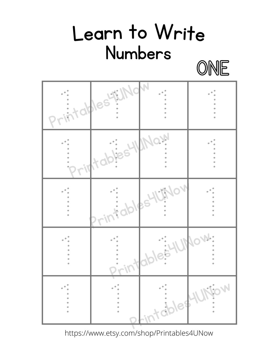 Number Tracing Worksheets, Number Tracing Printables, Practicing ...