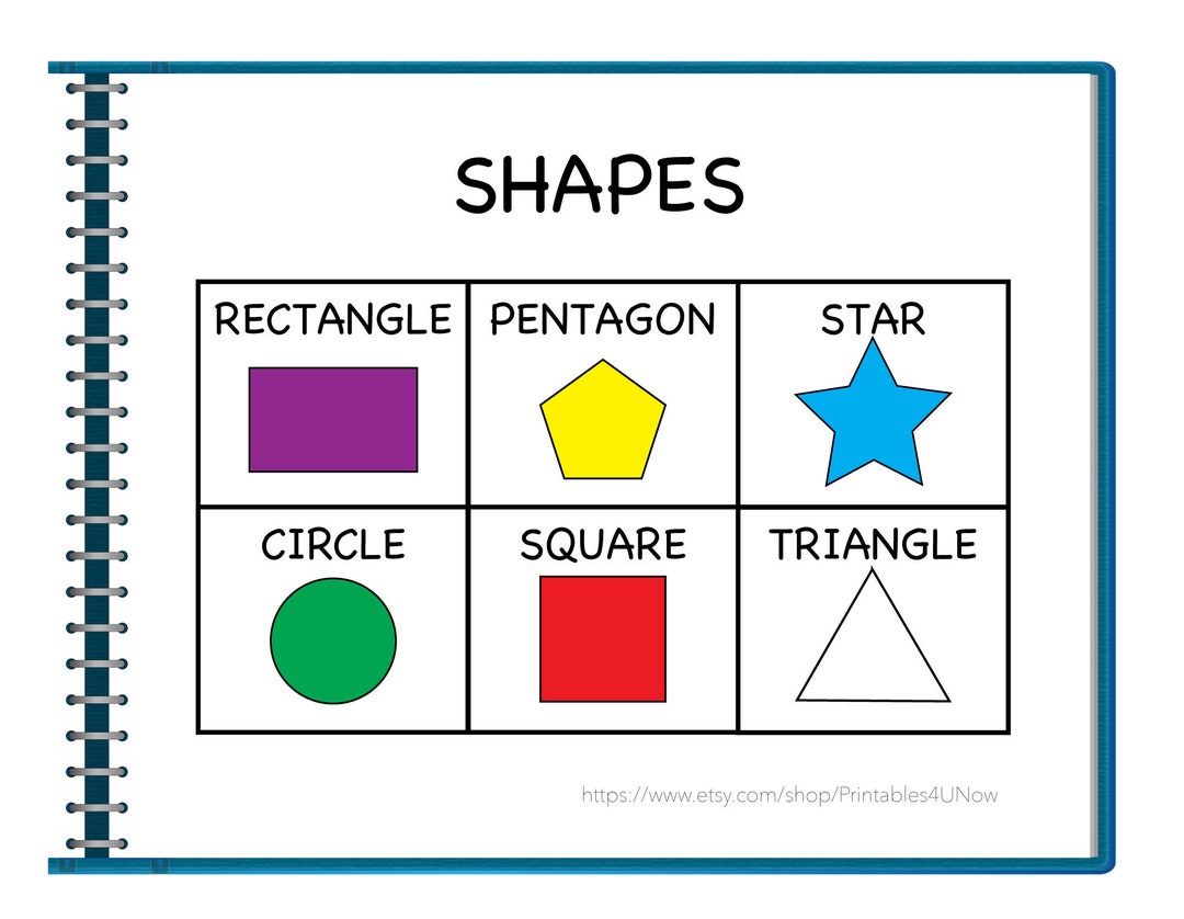 SHAPES MATCHING, Toddler INSTANT Download, Easy on Printer, Homeschool ...