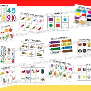 Color Matching Printable | Color Matching Worksheets | Shapes, Colors ...