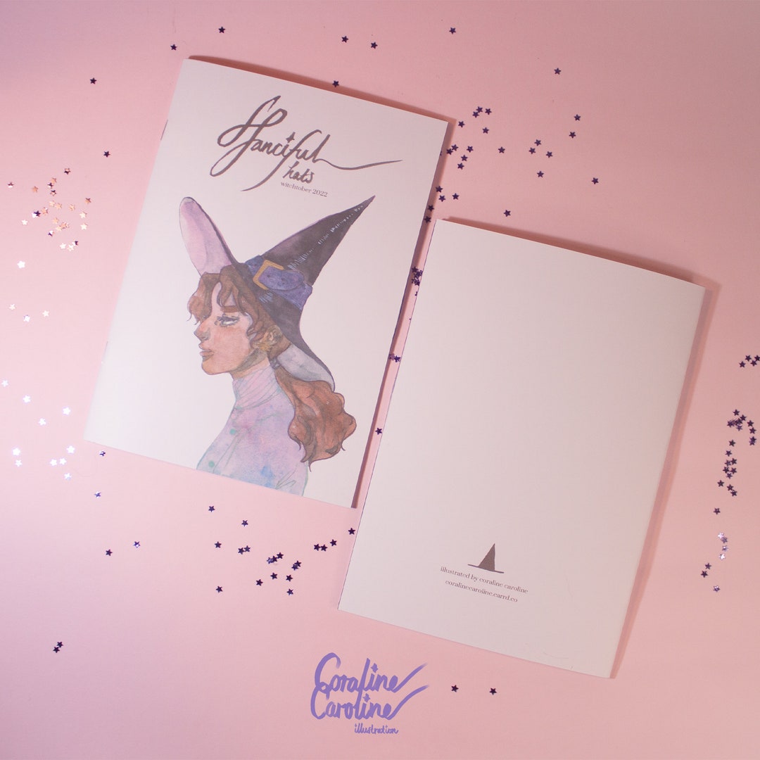 Fanciful Hats 2022 Witchtober A5 Zine Artbook Witch Illustrations - Etsy
