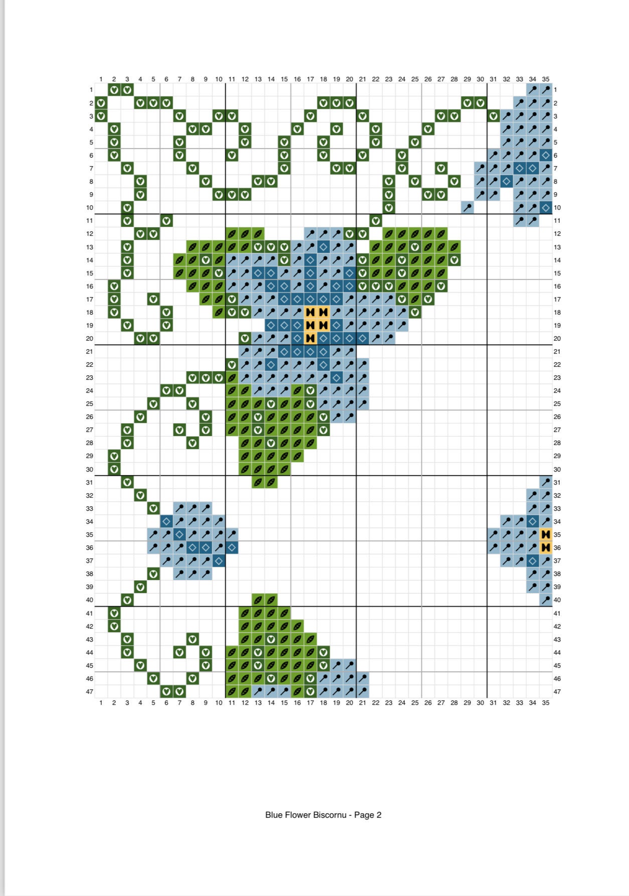 Blue Floral Biscornu Cross Stitch Pattern - Elegant DIY Embroidery - Etsy