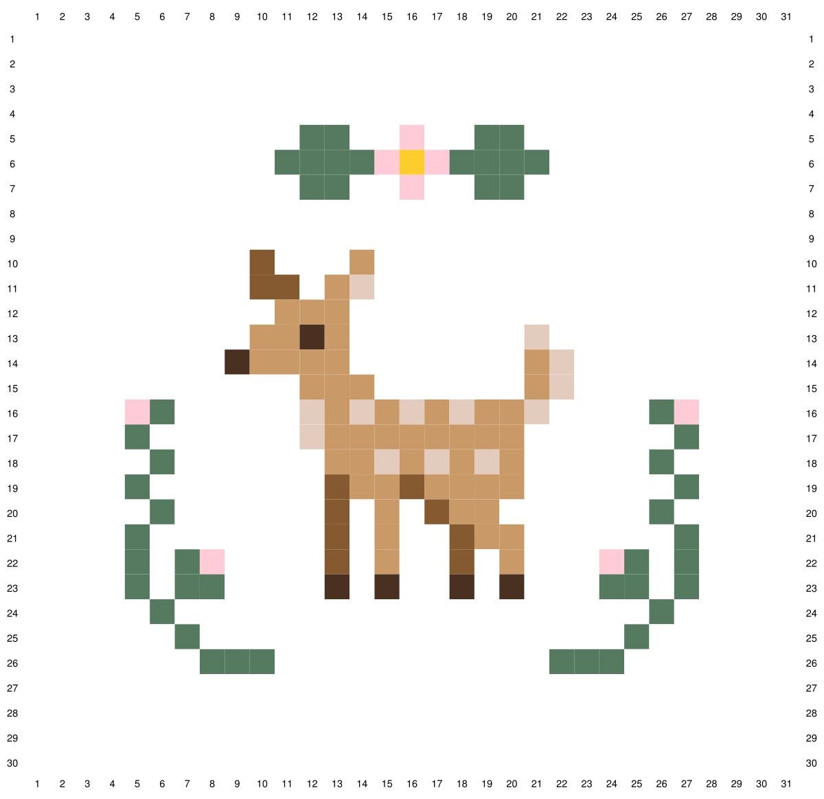 Tiny Baby Deer Cross Stitch Pattern - PDF Download - Etsy