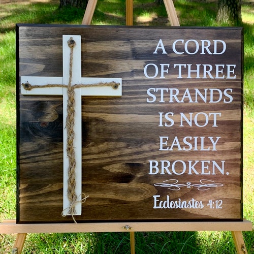 Cord of Three Strands Wedding Braid Cross Wedding Ceremony - Etsy