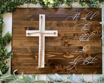 Wood unity cross | Etsy