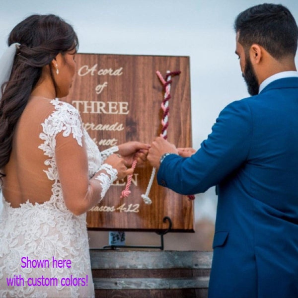 A Cord of Three Strands Wedding Sign - Etsy
