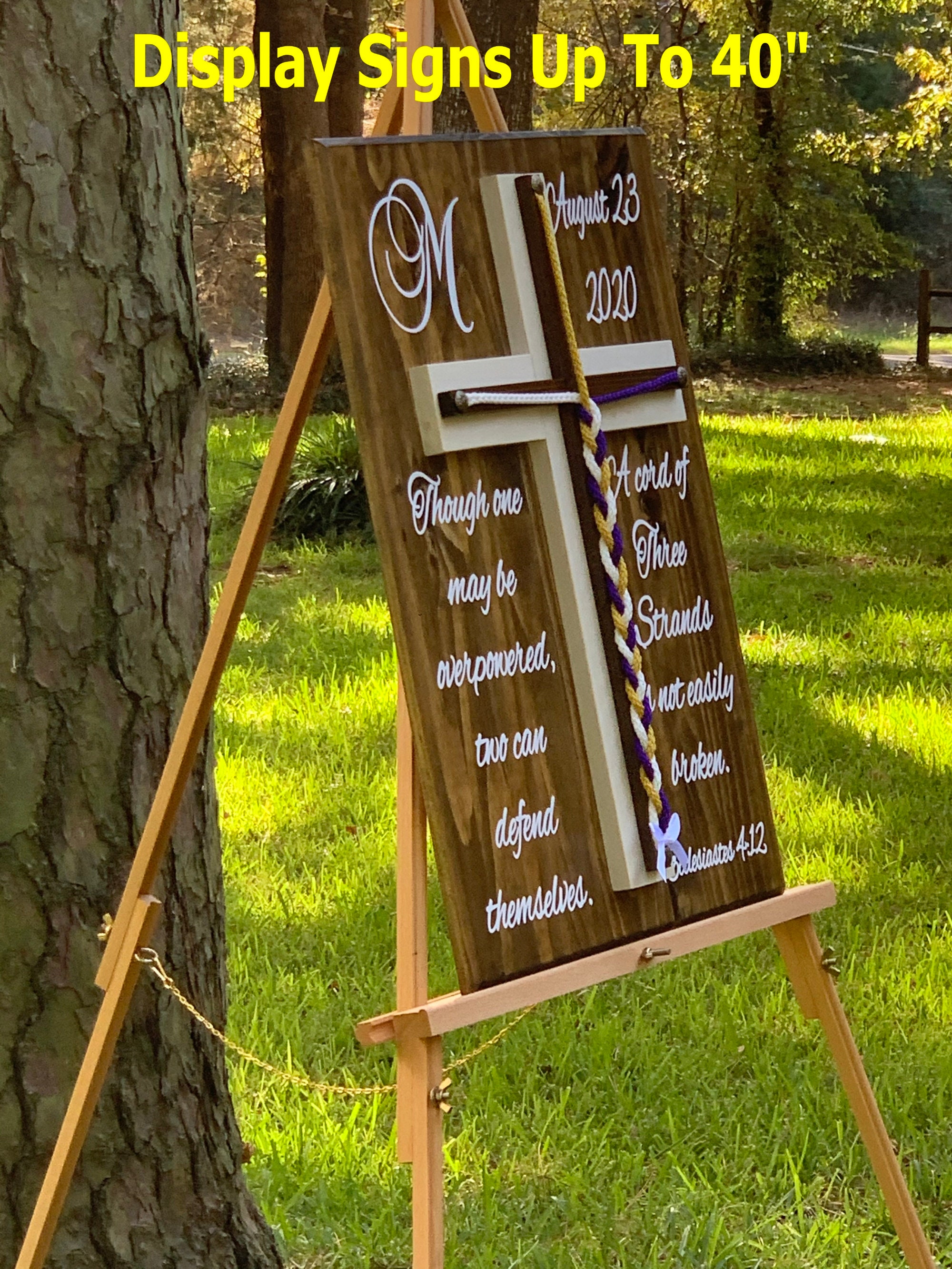 Wood Floor Easel Wedding Sign Stand Art Easel Wedding | Etsy