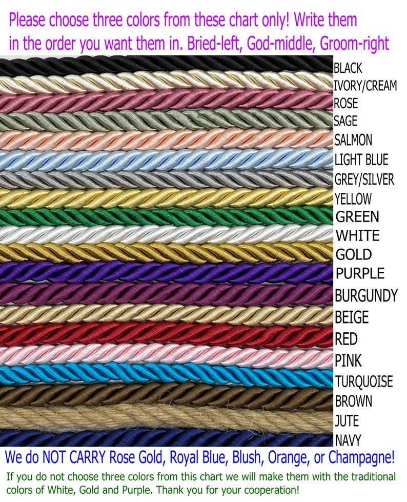 A Cord of Three Strands Rope Wedding Tying the Knot Unity - Etsy