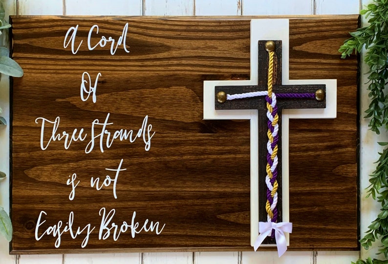 Cord of Three Strands Wedding Braid Cross Wedding Ceremony | Etsy