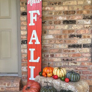 Welcome Sign, Hello Fall, Two Sided, Happy Fall Porch Sign, Fall Porch ...