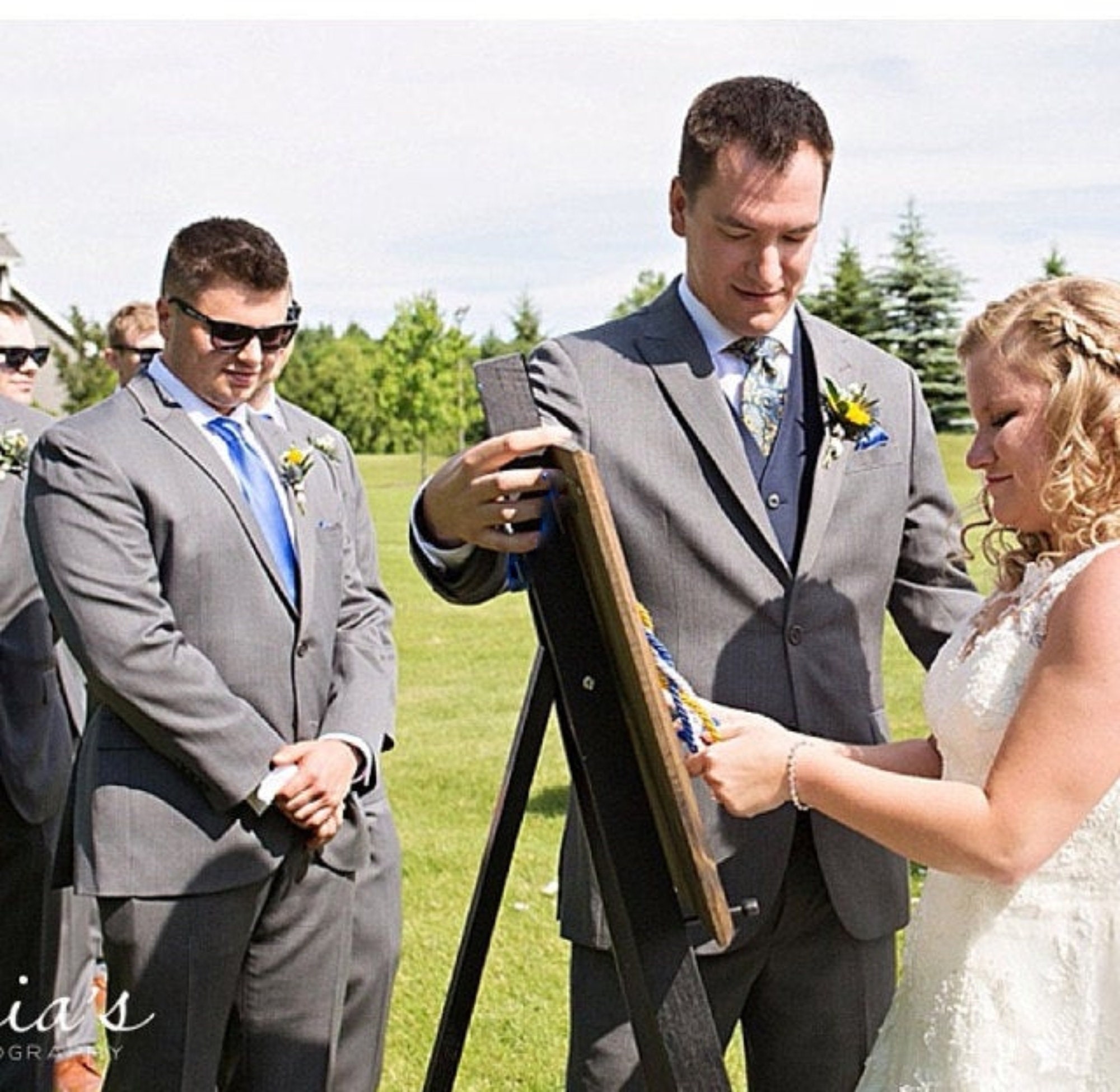 Cord of Three Strands Wedding Braid Cross Wood Ceremony | Etsy