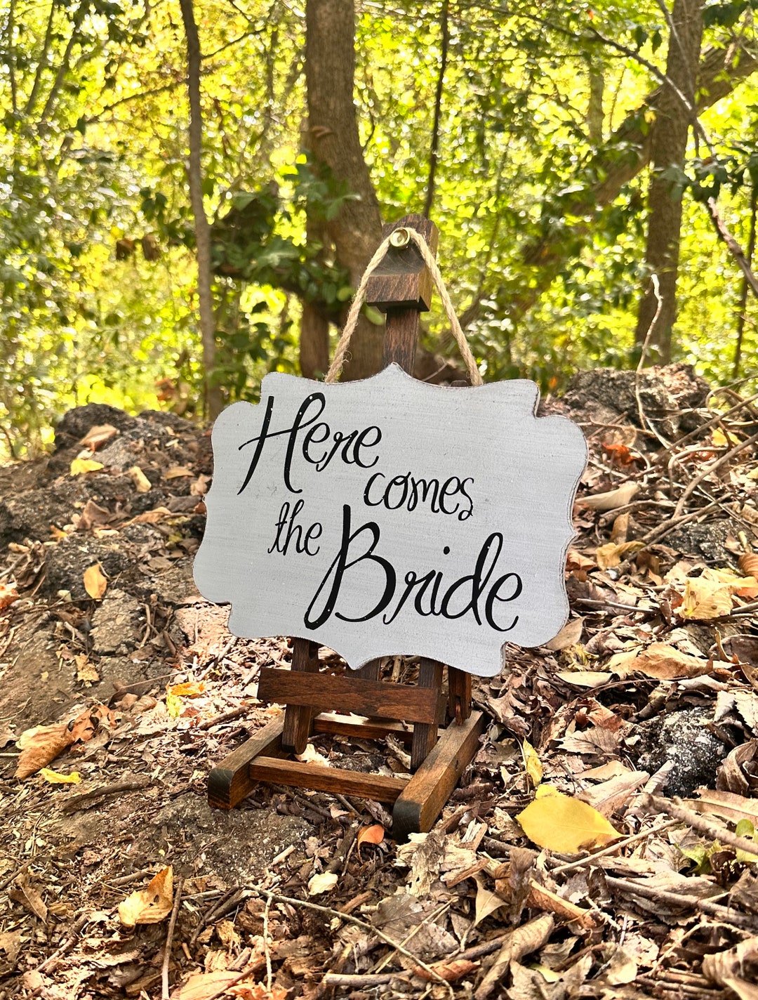Here Comes the Bride Sign, Wedding Signs, Ring Bearer Sign, Wedding ...