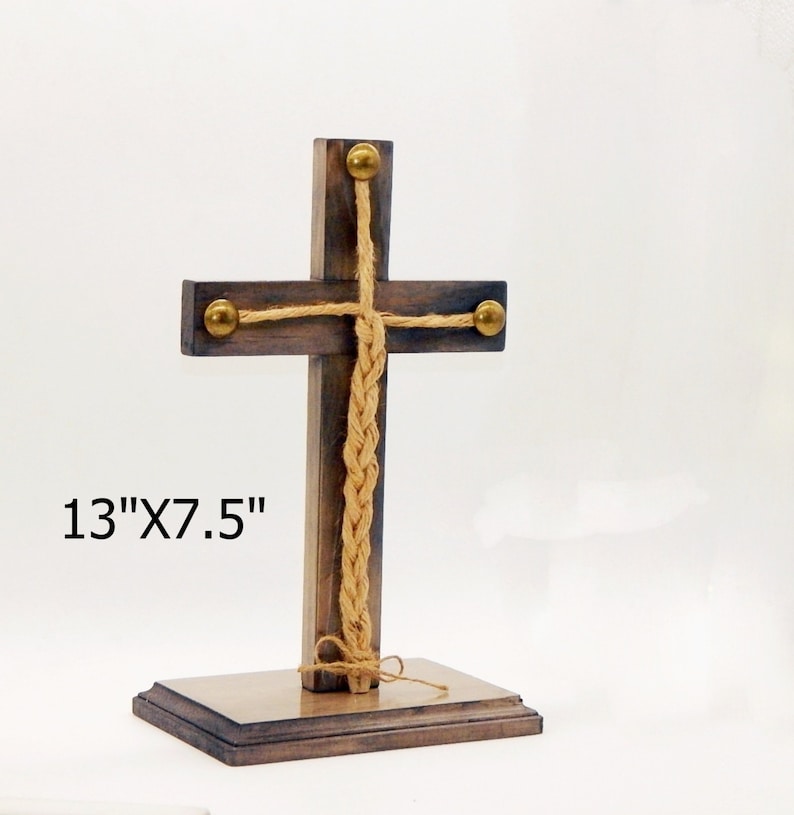 Wood Cross Cord of Three Strands Unity Braids® Gods Cross - Etsy