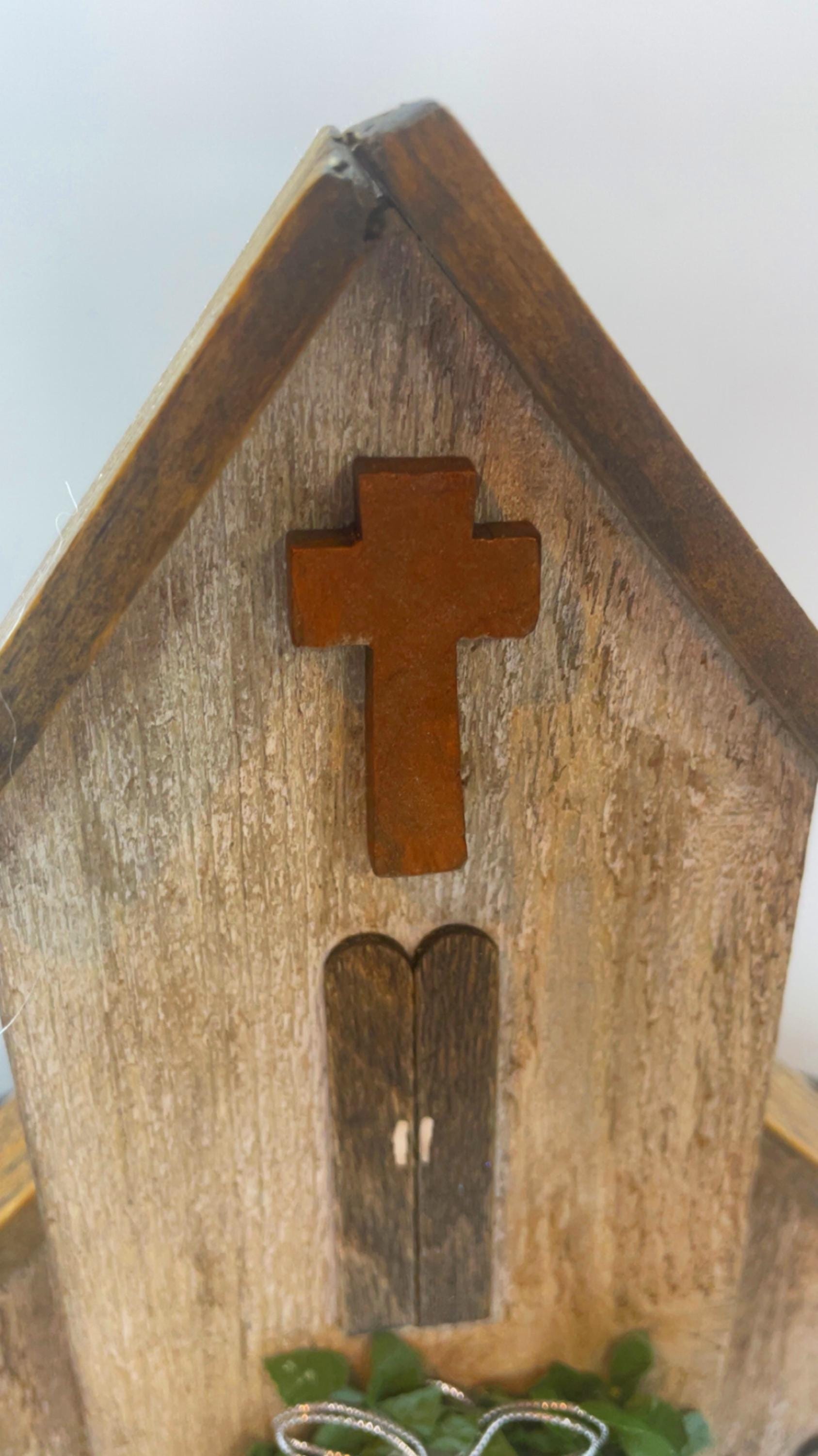 Country Farmhouse Church Rustic Church Table Top Decor 10x8x10 - Etsy