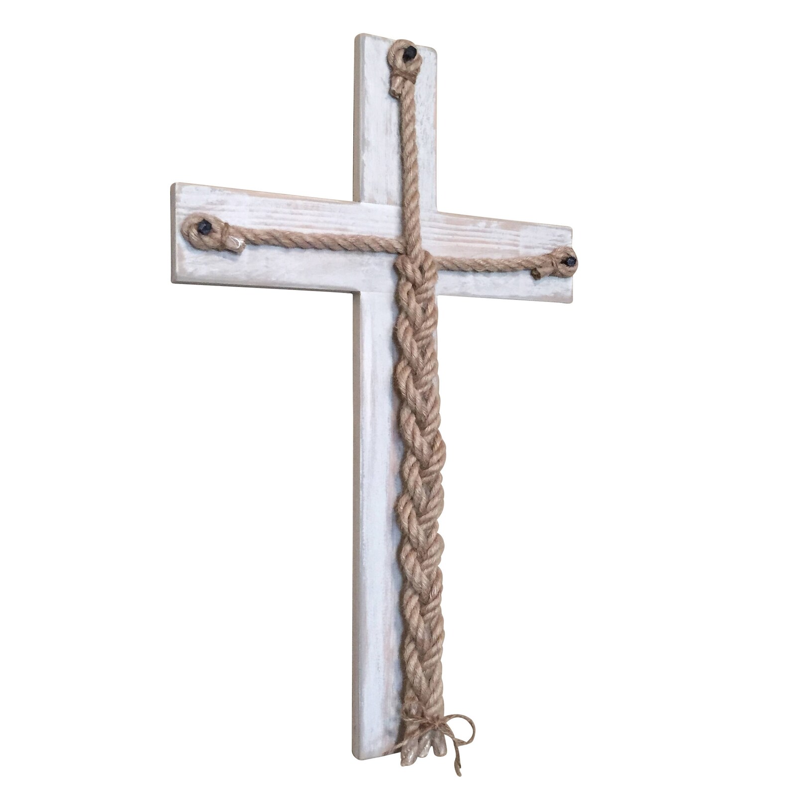 Cross Rustic Wall Cross Cord of Three Strands Unity Braids | Etsy