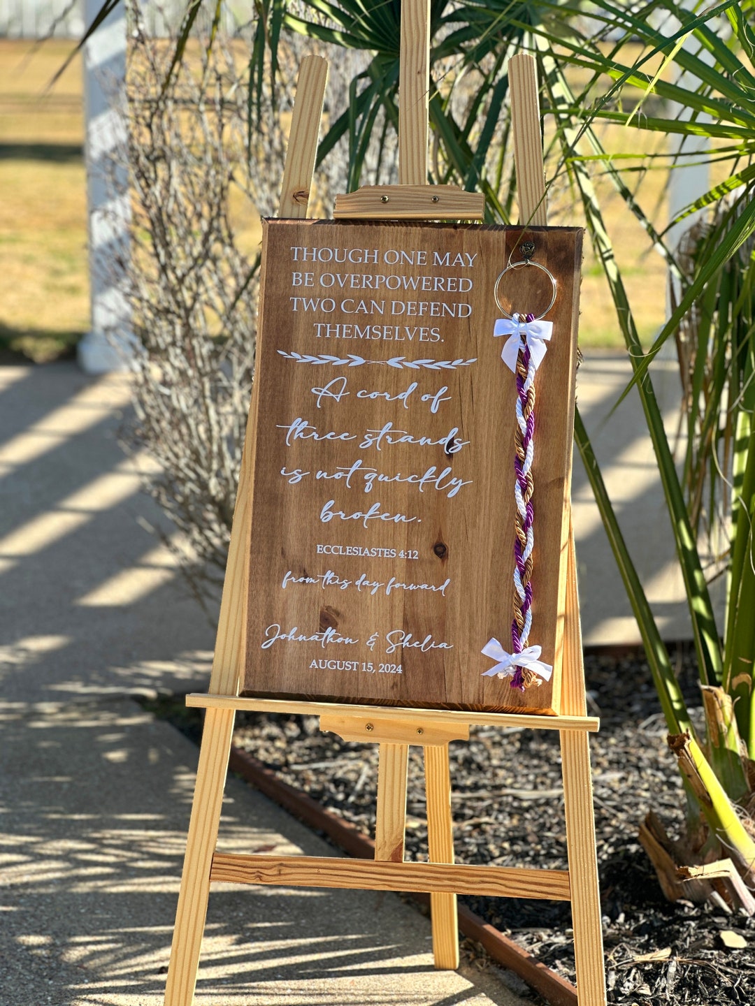 Unity Cord of Three Strands, Unity Braids®, Anniversary Gift Idea ...