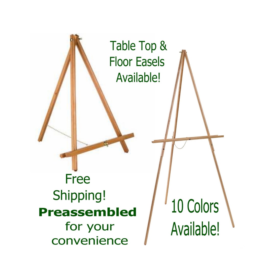 Wood Floor Easel, Wedding Sign Stand, Art Easel, Wedding Easel, Wood ...