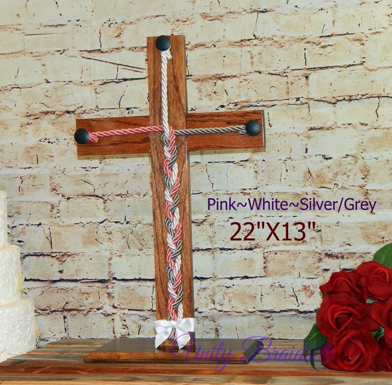 Large Wood Cross Cord of Three Strands Unity Ceremony - Etsy