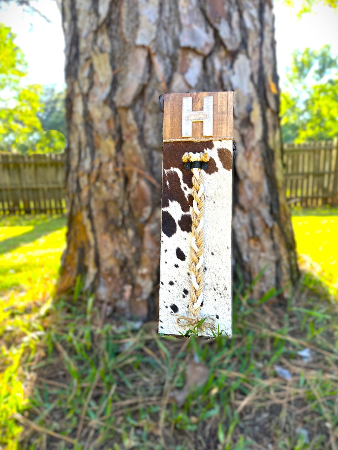 Real Cowhide Wedding Sign, Unity Braids Real Cowhide Board, Rustic ...