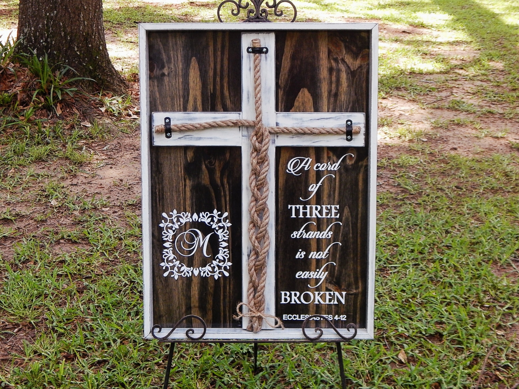 Unity Ceremony Personalized Wedding Signs Wedding Braid Cross ...