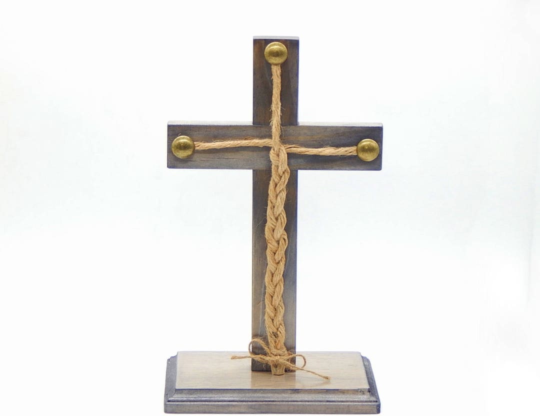 Wood Cross, Cord of Three Strands, Unity Braids®, Gods Cross ...