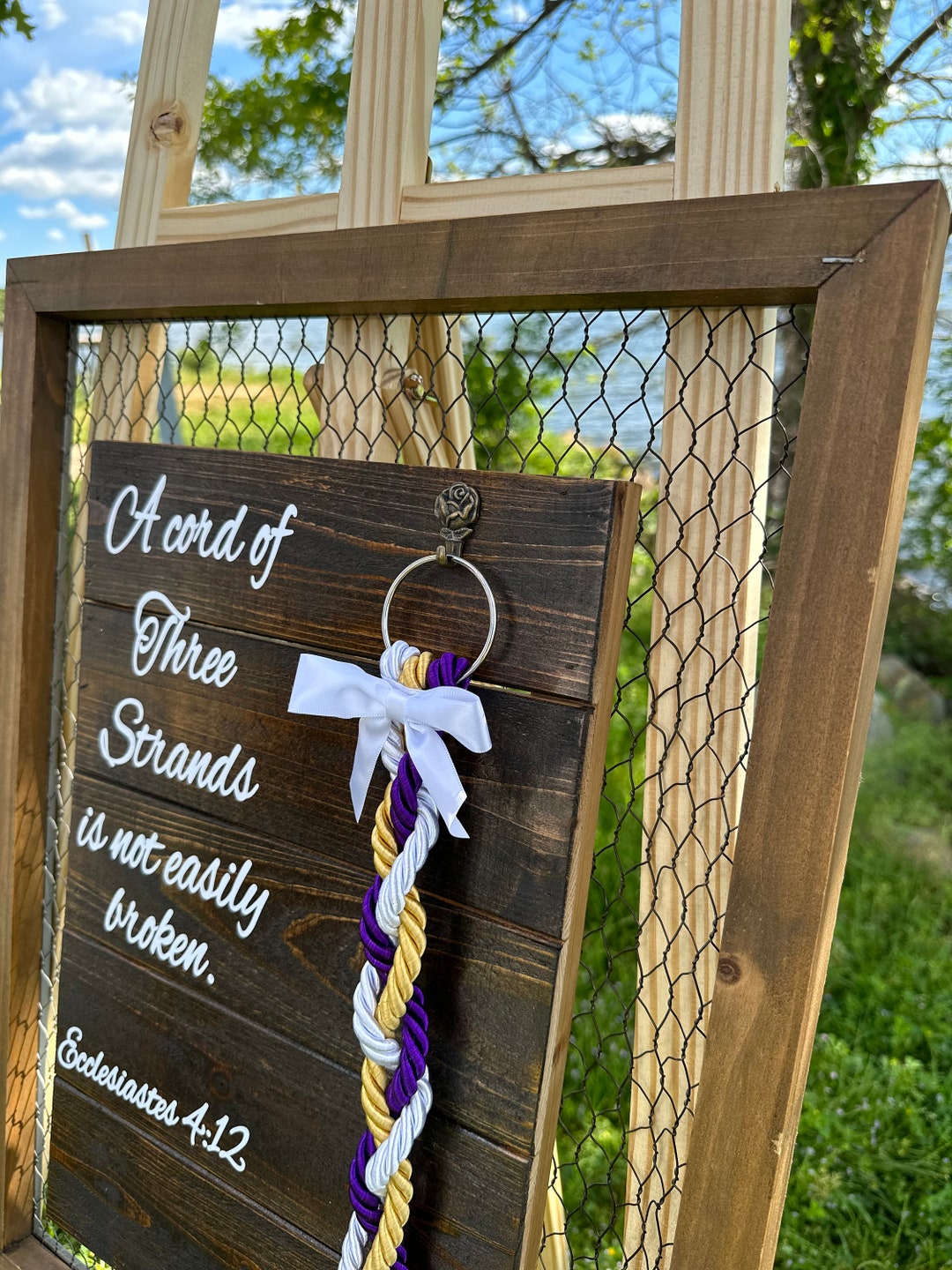 Rustic Farmhouse Sign, Chicken Wire Sign, Unity Braids® Sign, Unity ...