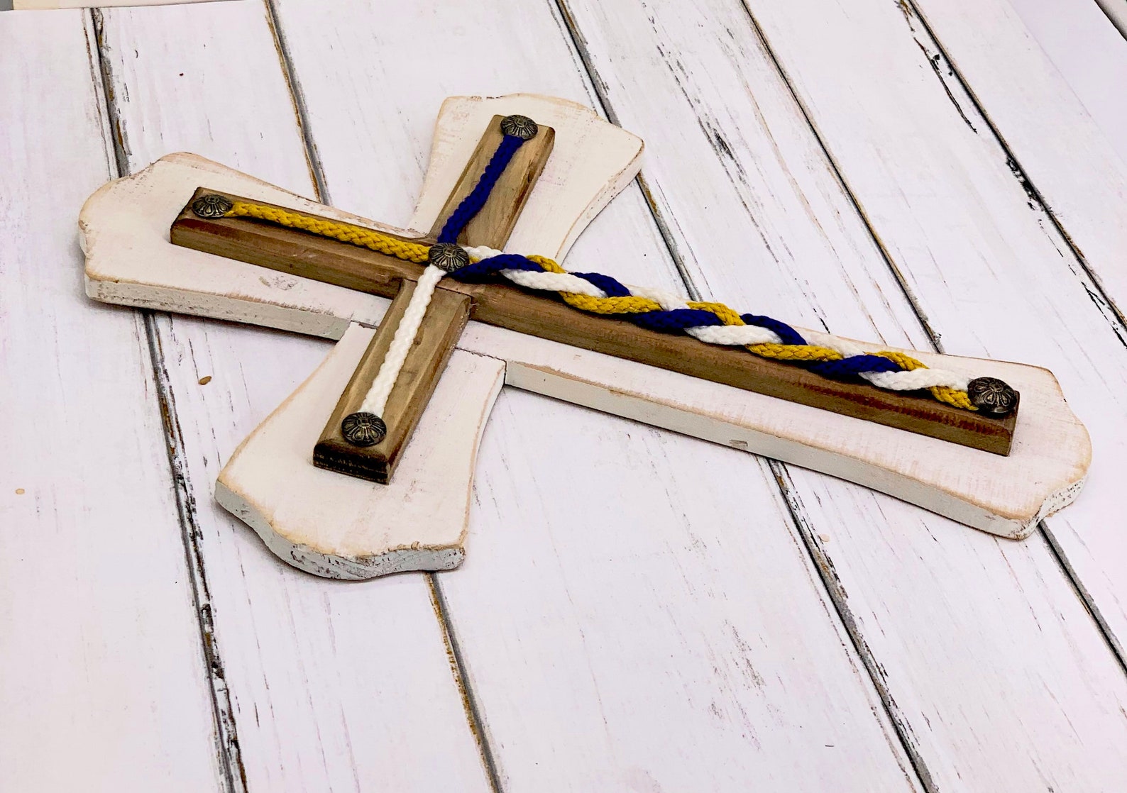 A Cord of Three Strands, Unity Braids Ceremony Cross, 17x12, Wood Cross ...