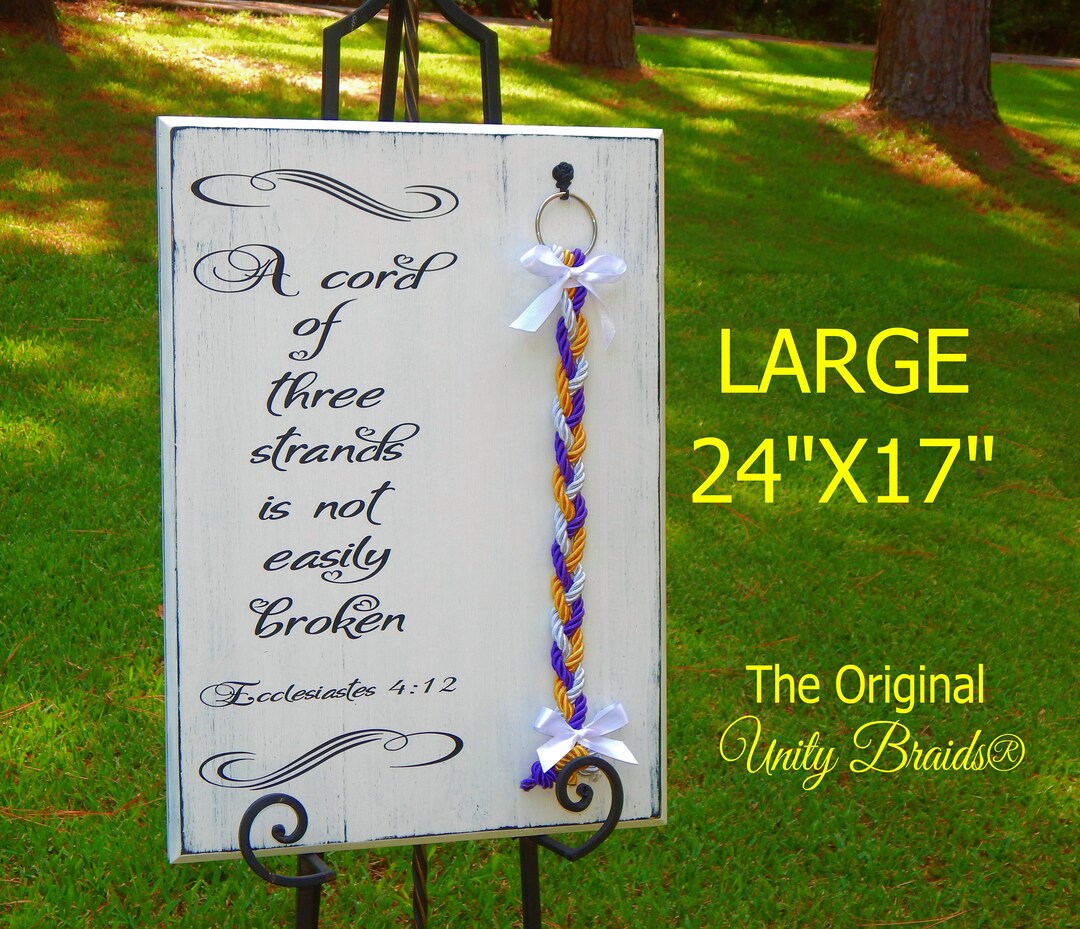 Cord of Three Strands, Wedding Signs, Unity Braids, Unity Rope for ...