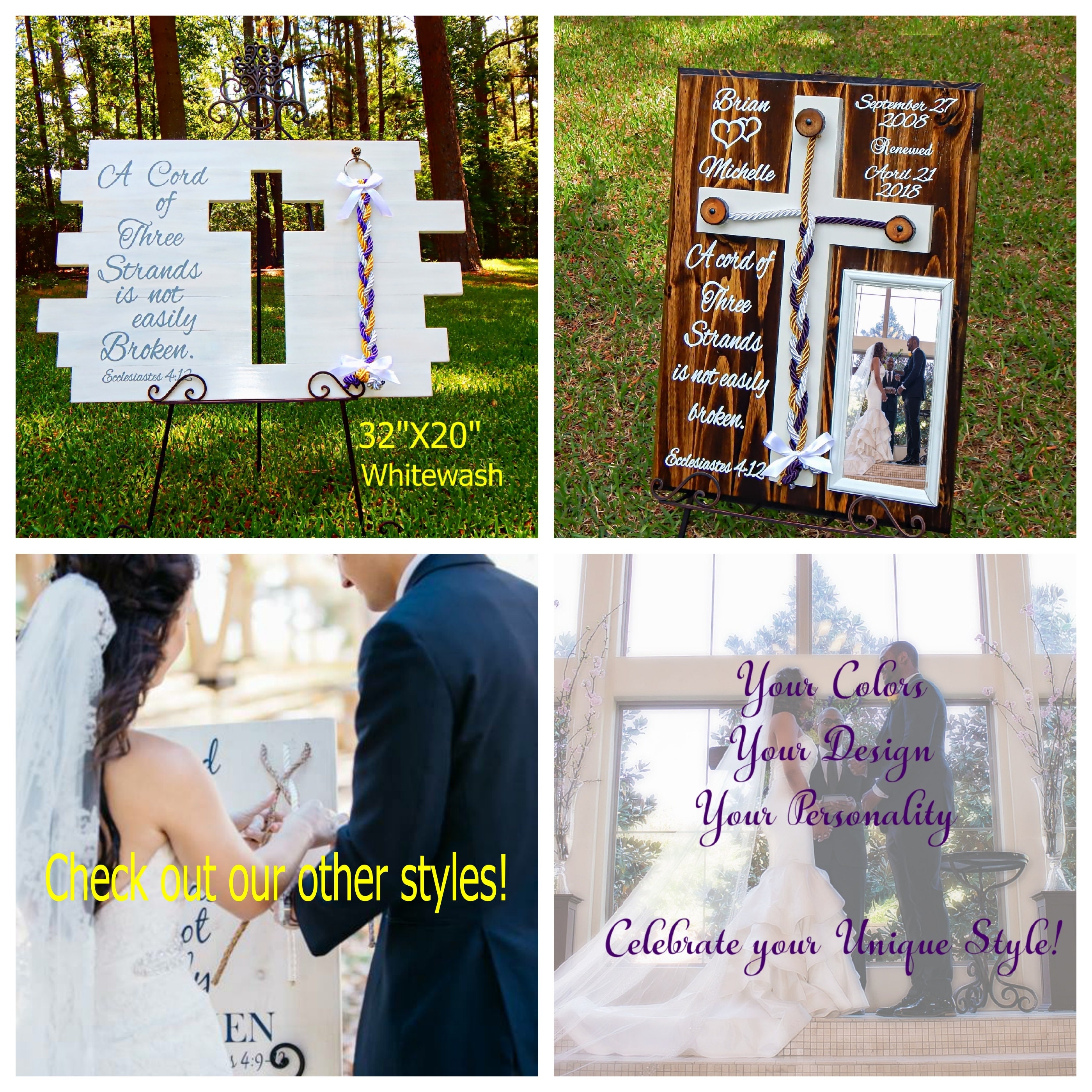 A Cord of Three Strands Unity Braids Unity Wedding Rope | Etsy