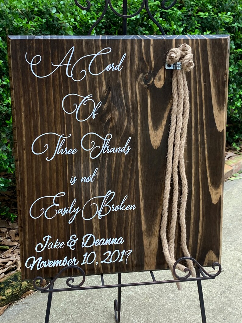 Cord of Three Strands Wedding Braid Wedding Ceremony Unity - Etsy