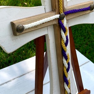 A Cord of Three Strands, Unity Braids Ceremony Cross, 17x12, Wood Cross ...