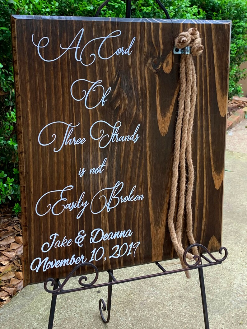Cord of Three Strands Wedding Braid Wedding Ceremony Unity - Etsy