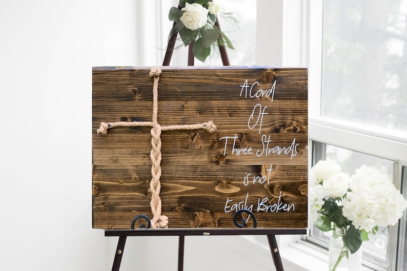 Cord of Three Strands Wedding Braid Cross Wedding Ceremony - Etsy