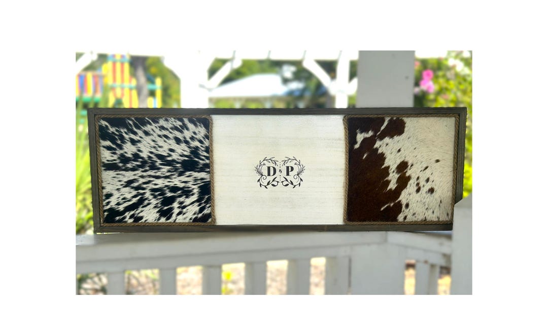 Wedding Guestbook, Genuine Cowhide, Western Sign, Handmade Cowhide ...