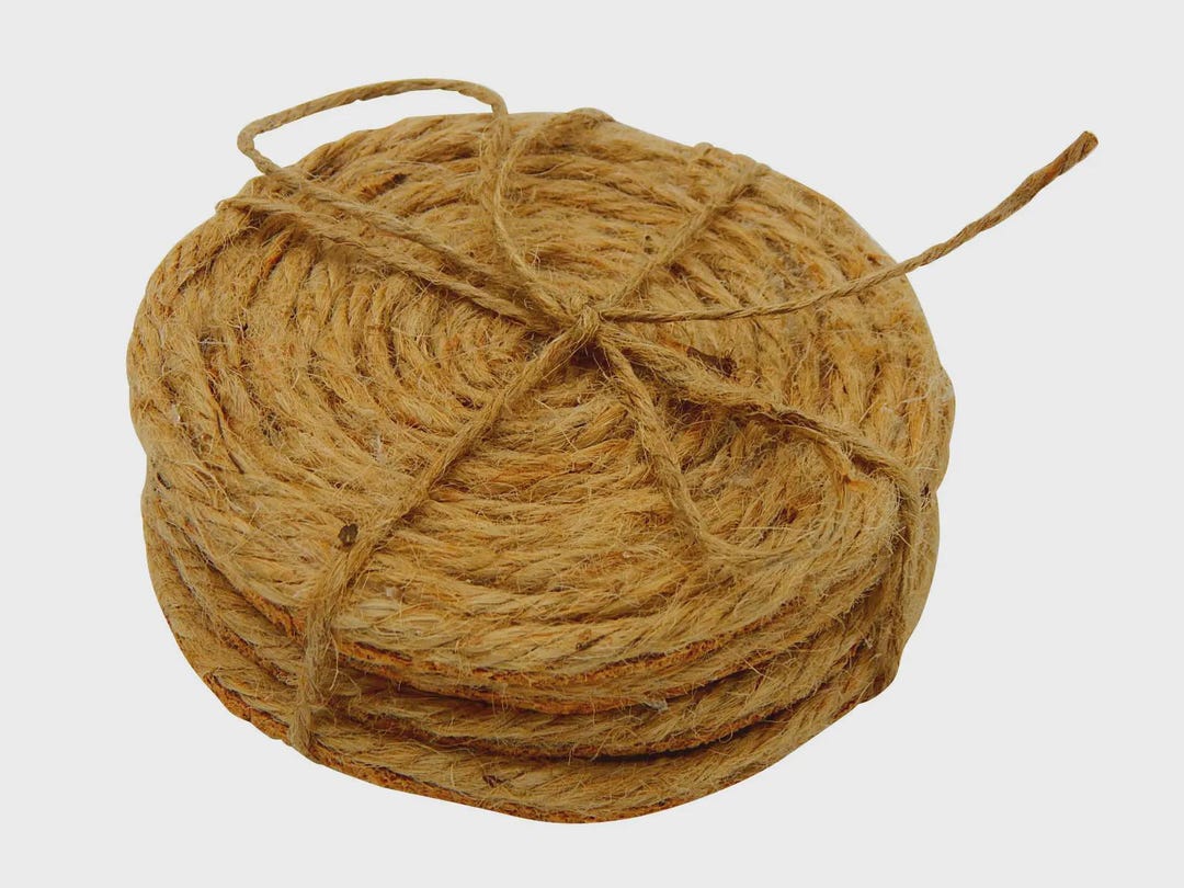 Jute Rope Coasters, Set of Four, Minimalistic All Natural Rope Coasters ...