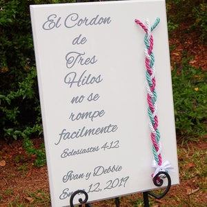 Wedding Signs, Spanish Verse, Cuerdas De Tres Hilos, Cord of Three ...