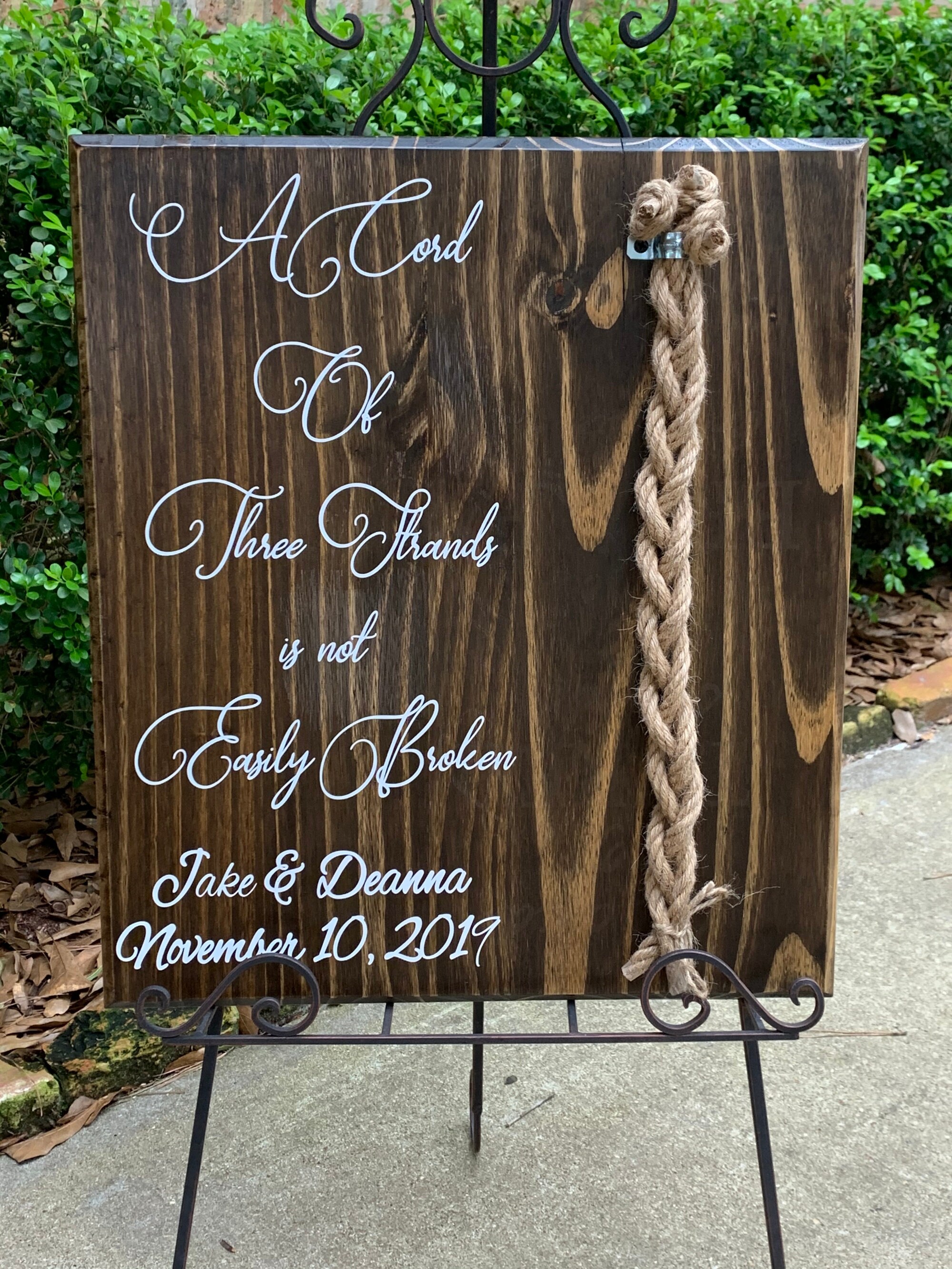 Cord of Three Strands Wedding Braid Wedding Ceremony Unity - Etsy