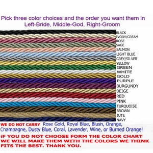 Cord of Three Strands Sign, Wedding Sign, Unity Braids® Sign, Unity ...