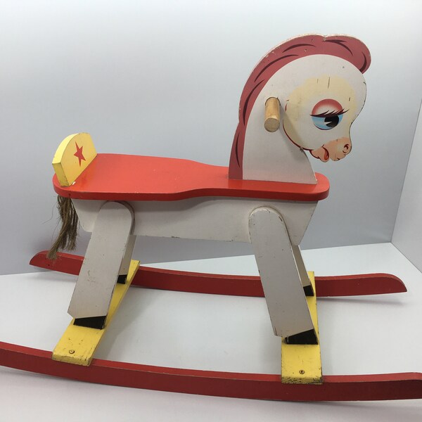 Wooden Horse Swing - Etsy UK