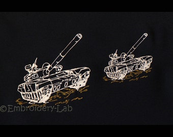 Tank Embroidery | Etsy