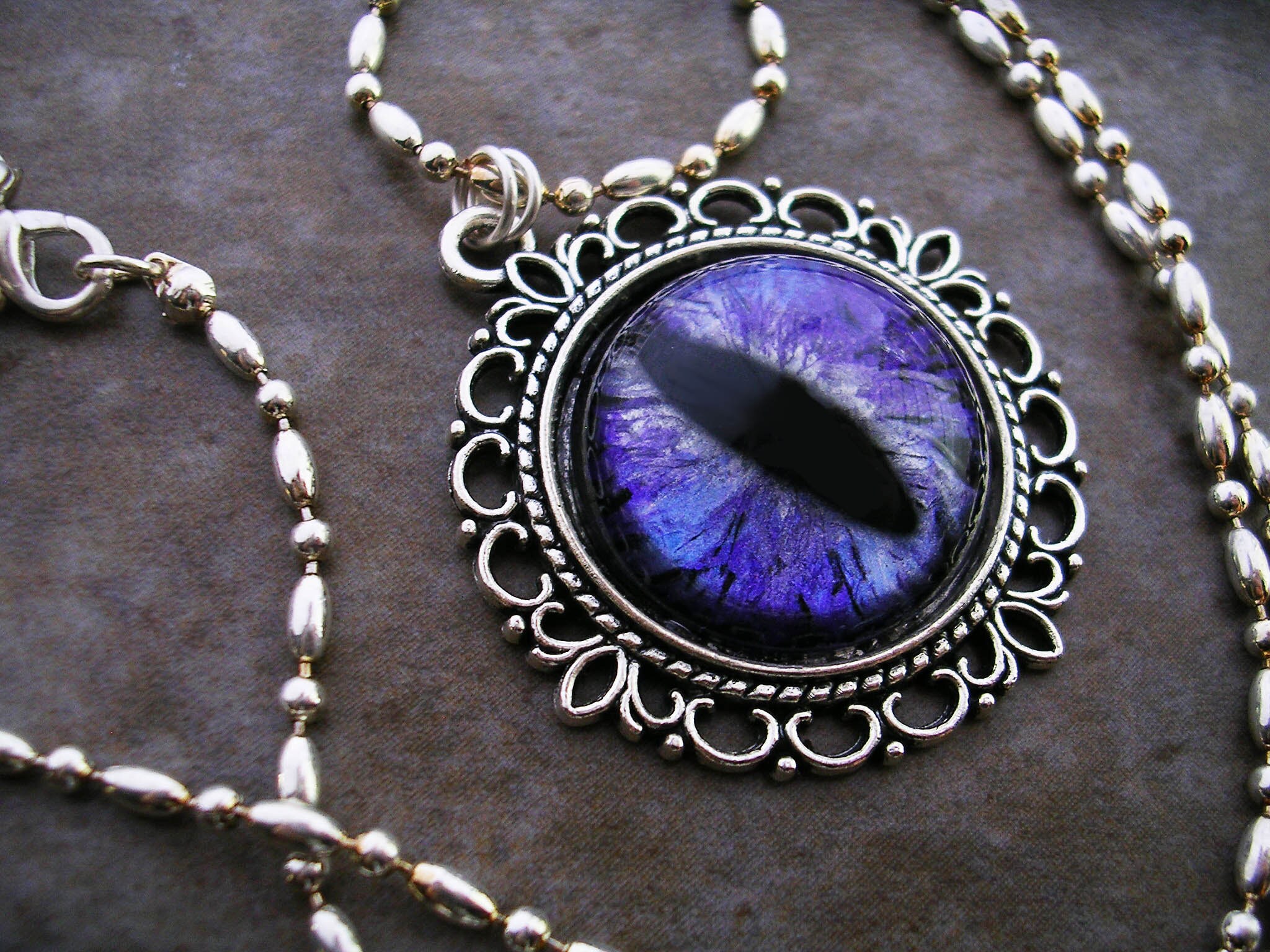 Steampunk Gothic GLOW in the Dark Large Dream Silver | Etsy