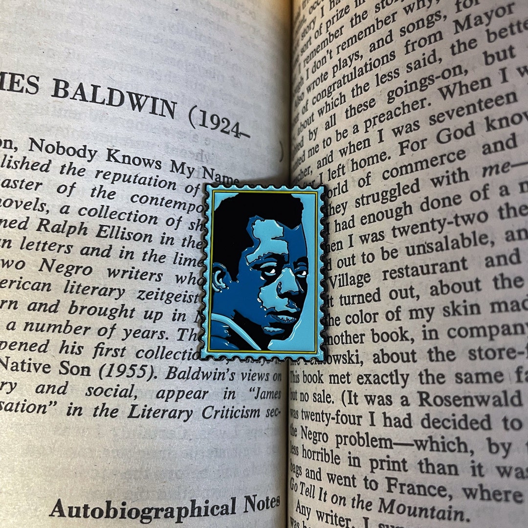 James Baldwin Inspired Stamp Enamel Pin - Etsy