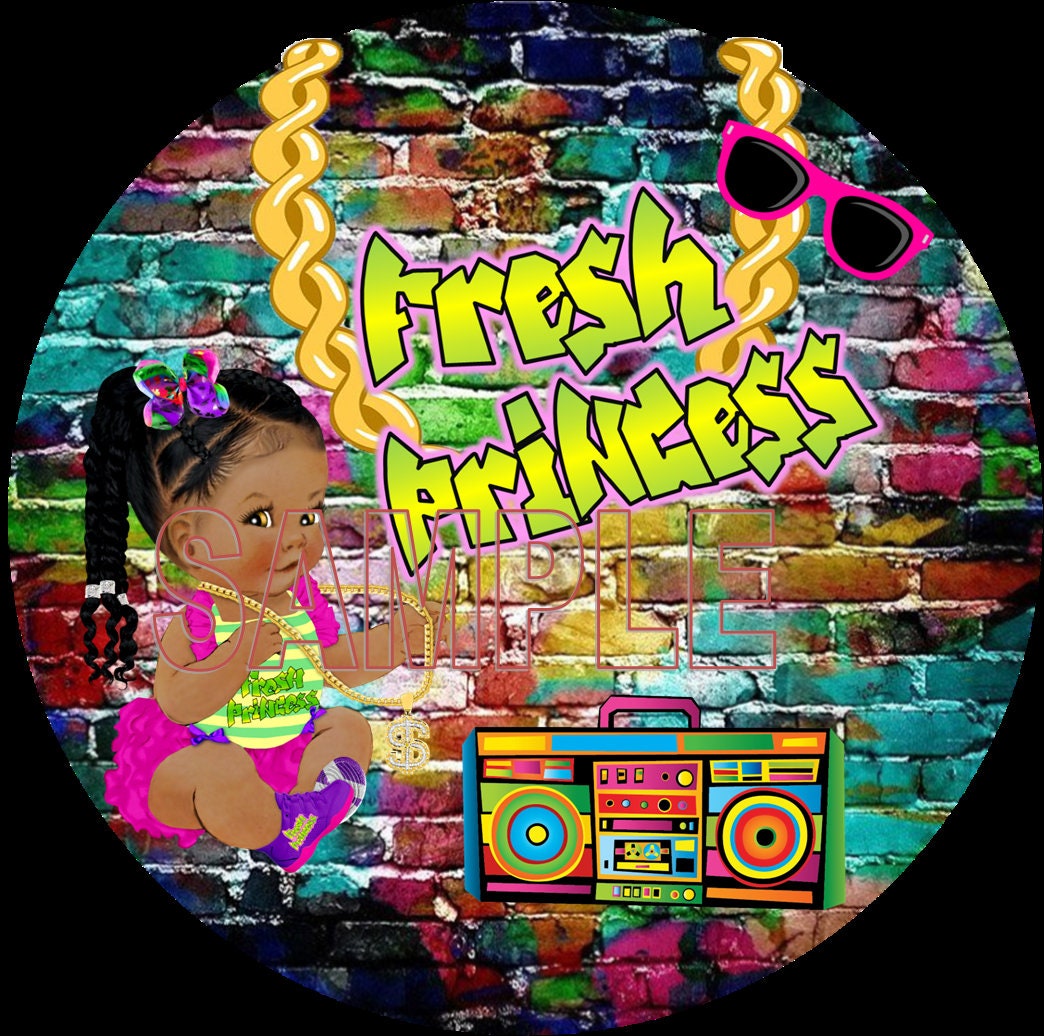 Edible Fresh Princess Graffiti Cake Topper Cupcake Topper - Etsy