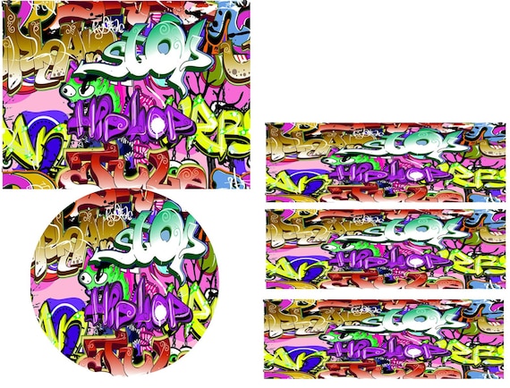 Grunge Graffiti Wall Edible Cake Topper Cupcake Topper Oreo | Etsy