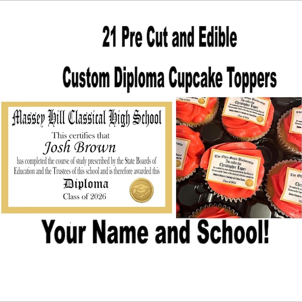 Edible Paper Diploma - Etsy