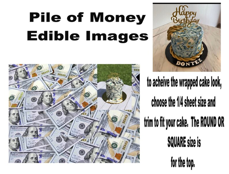 Pile of Money Edible images | Etsy