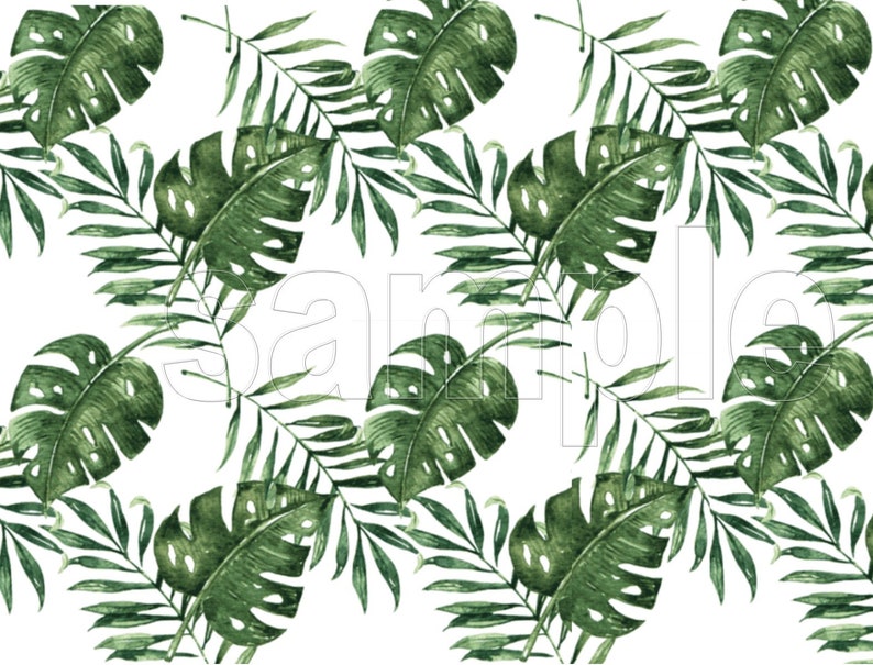 Palm Leaves Edible Cake Sheet/strips - Etsy