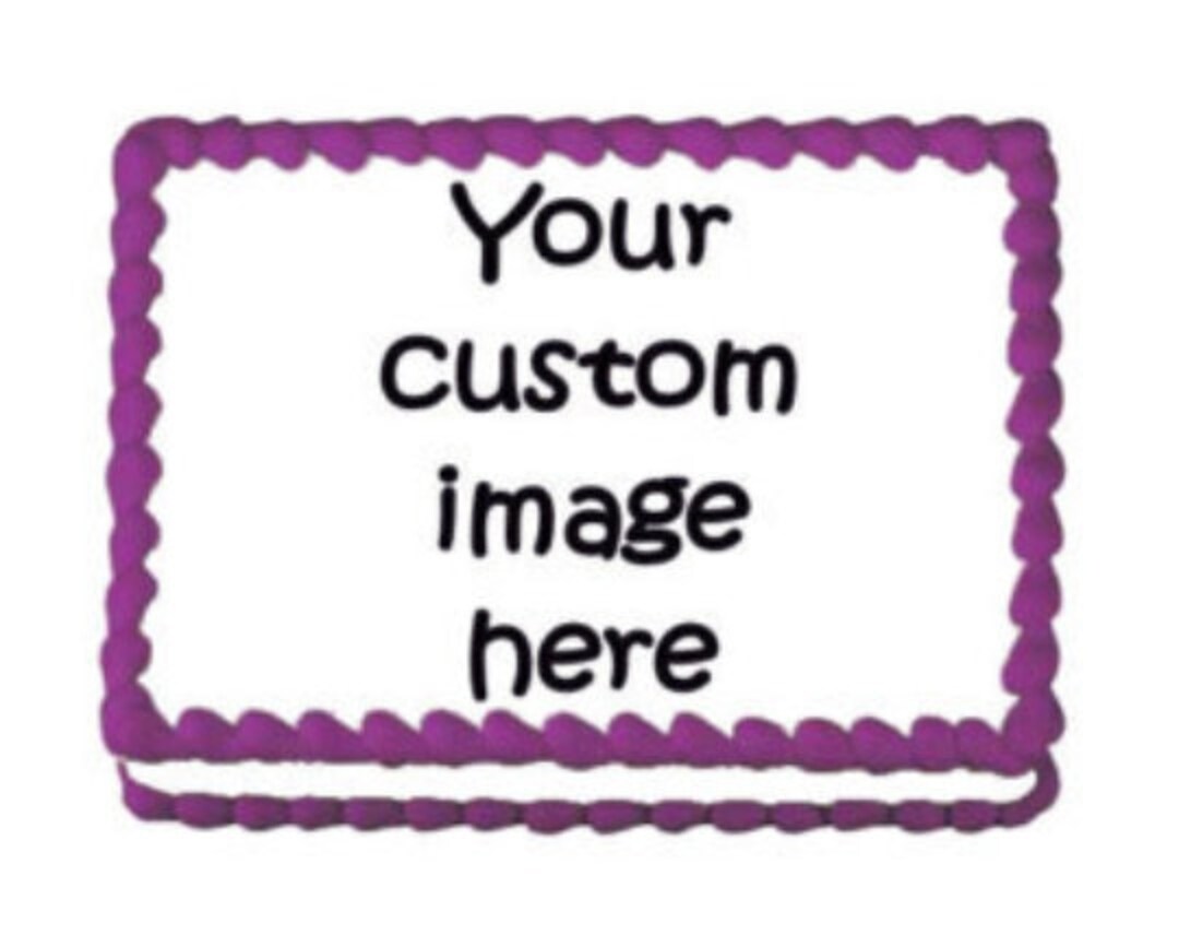 Custom Edible Cake Toppers - Etsy