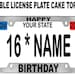 License Plate Edible Cake Topper - Etsy