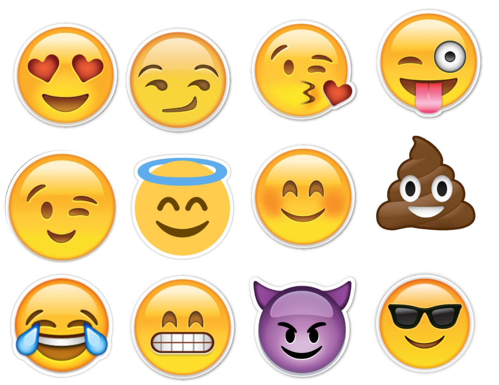 Edible Emoji Cupcake/cookie Toppers, Plastic Cupcake Picks, Gift Bag ...
